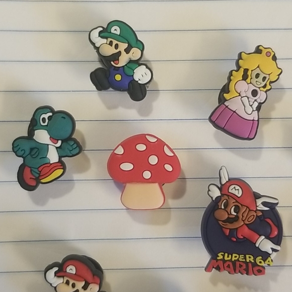 Accessories | 1 Croc Charms Shoe Super Mario Luigi Peach Sonic | Poshmark